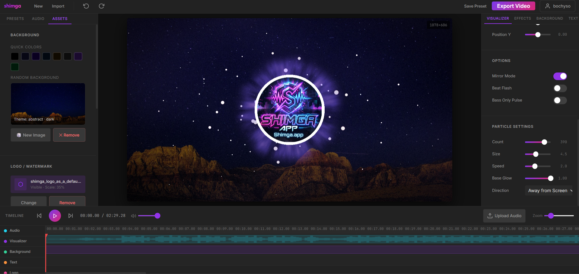 shimga — Music Visualizer Studio | Make stunning music videos in your ...