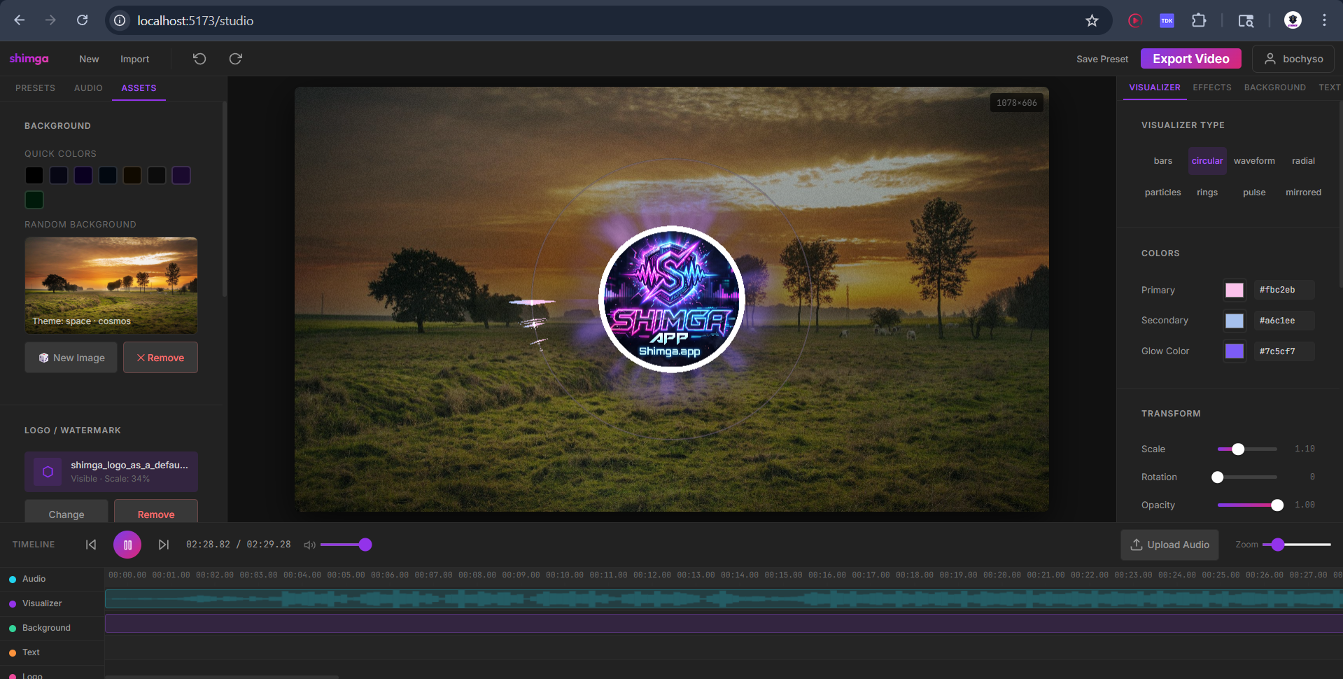 shimga — Music Visualizer Studio | Make stunning music videos in your ...